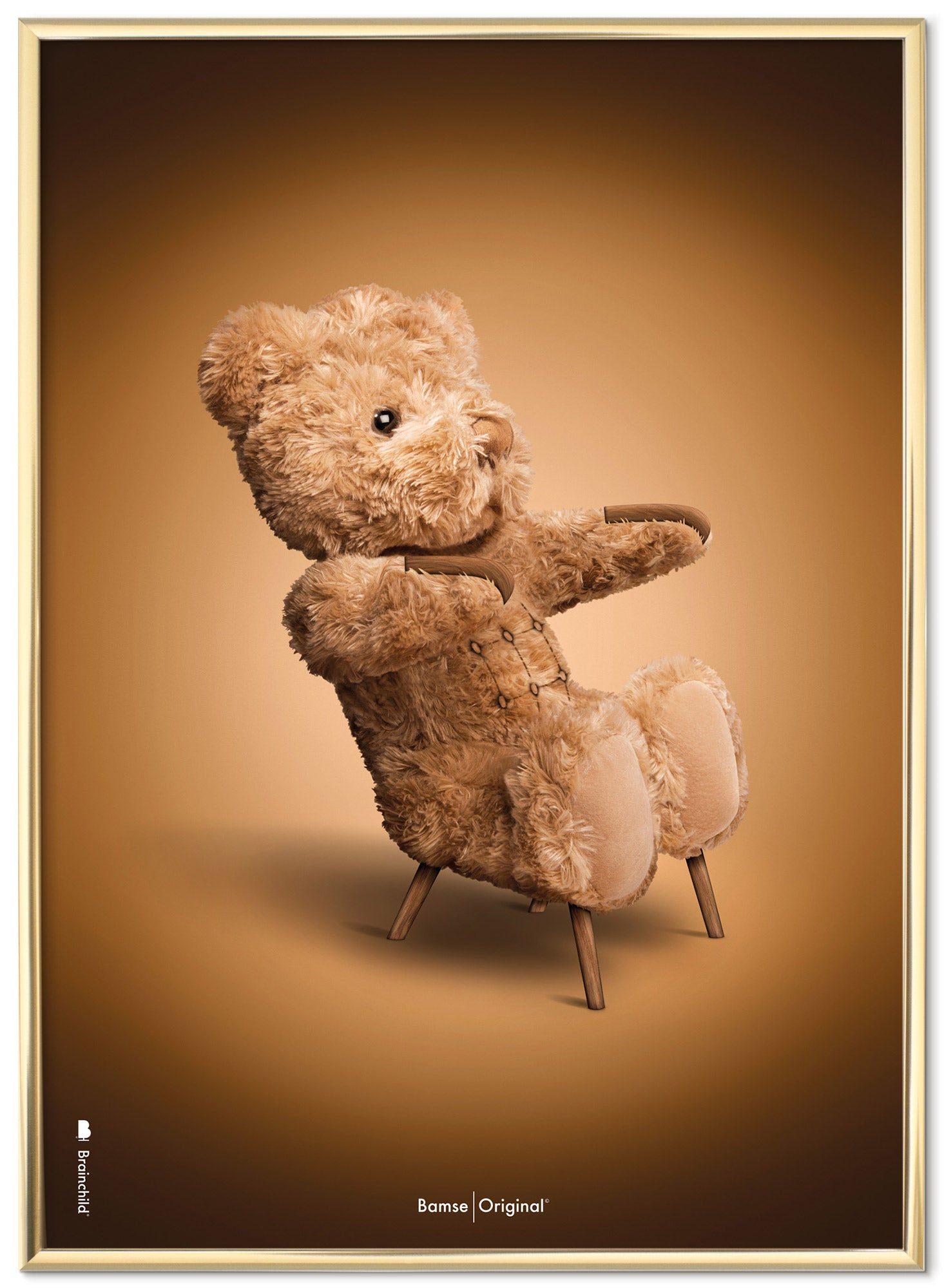 Brainchild – Plakat – Klassisk – Brun – Bamse – Brainchild.dk